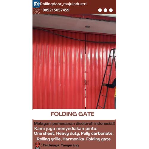 Jual Pintu baja folding gate cocok untuk rumah garasi/ruko toko ...