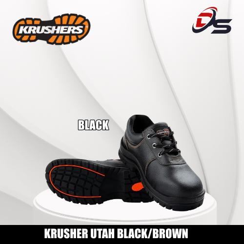 Jual Krushers Utah Black Sepatu Safety Pendek Tali Safety Shoes Krusher ...