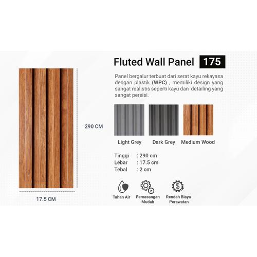 Jual Fluted Wall Panel | WPC Wood Wall Panel Mevvah MVH-175 - NAVY BLUE ...