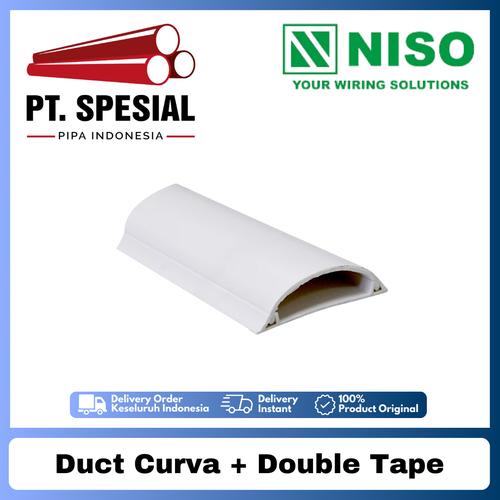 Jual Kabel Duct Niso + Double Tape Niso Ducting Lantai Oval Niso 1M ...