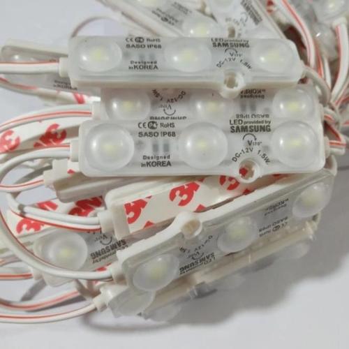 Jual INI LAMPU LED MODUL 3 MATA SASO SAMSUNG ORIGINAL COOL WHITE 100 PC ...