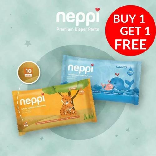 Jual Neppi Tisu Basah Baby Wipes 10s - Buy 1 Get 1 Free - Parfum - Kota ...