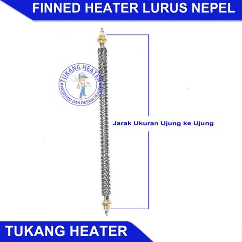Jual Finned Heater Lurus dia pipa 14 mm x 750 mm x 220 Volt x 750 ...