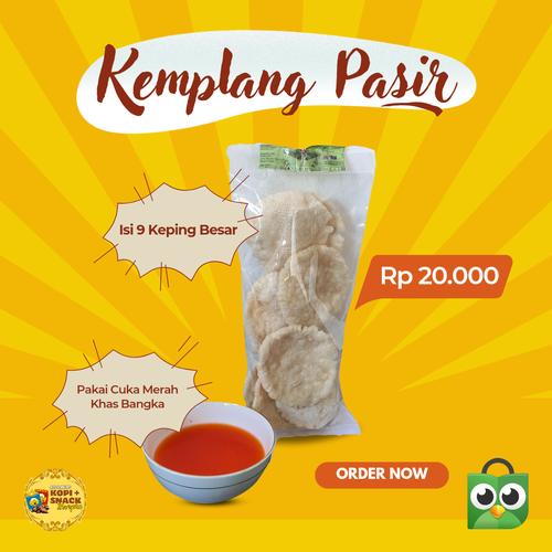 Jual Kemplang Pasir dan Cuka Merah Khas Bangka Isi 9 Keping Besar - Kab ...