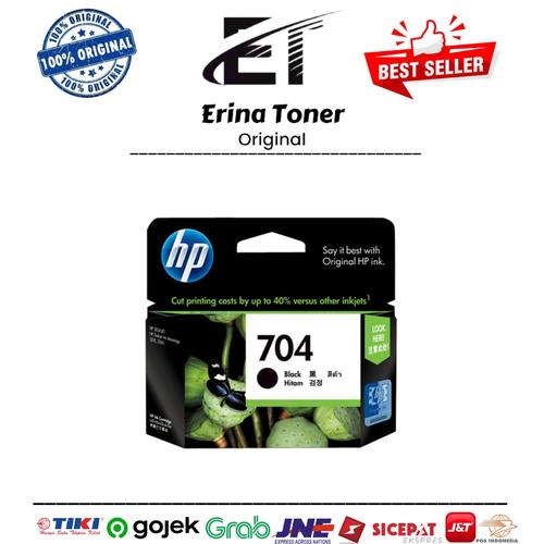 Jual HP 704 Black CN692AA Original Cartridge Tinta Printer 2010 (K010 ...