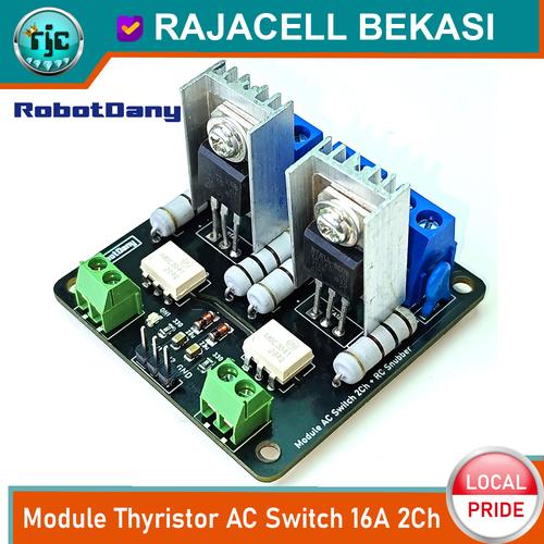 Jual Thyristor AC Switch 2 Channel Relay 220V AC 16A Max 3.3V 5V ...