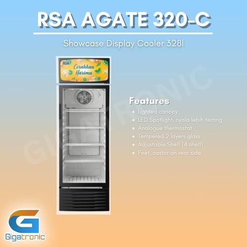 Jual Showcase Display Cooler RSA Agate 320C / Chiller RSA Agate 320-C ...