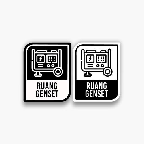 Jual KRMK Sign Acrylic RUANG GENSET - 2, PUTIH TEX HITAM - Kota Banjar ...