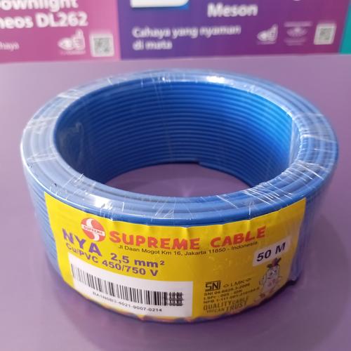 Jual Kabel Listrik NYA 2.5 mm Supreme BIRU 50 Meter - Kota Tangerang ...