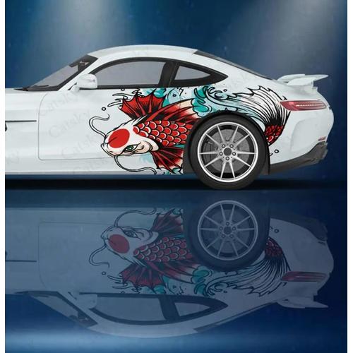 Jual Koi Flower Design General Motors Vinyl Sticker Decal Kit Retrofit ...