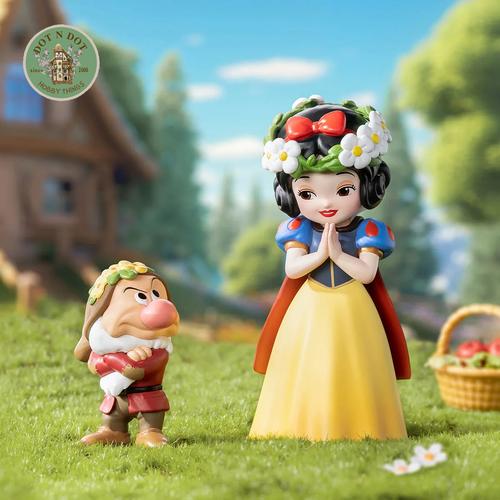 Jual Popmart pop mart disney snow white and grumpy classical series ...