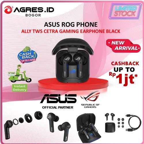 Promo Asus Rog Phone Ally Tws Cetra Gaming Earphone Black Cicil 0% 3x ...