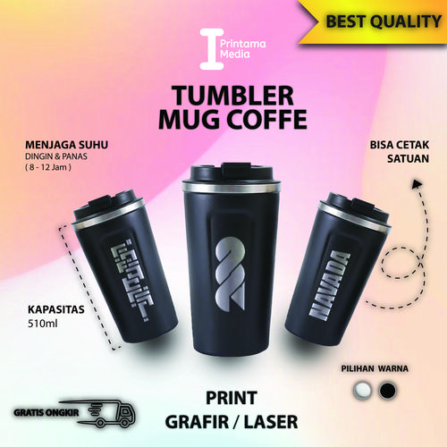 Jual Tumbler Coffee Travel Mug Custom Laser Grafir Souvenir Murah ...
