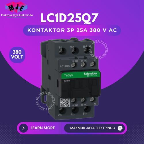 Jual Kontaktor 3 Phase 25 Ampere 3P 25A Coil 380V AC Contactor ...