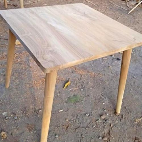 Jual Meja Makan / Meja Cafe / Meja Restaurant Minimalis Kayu Jati 80cm ...
