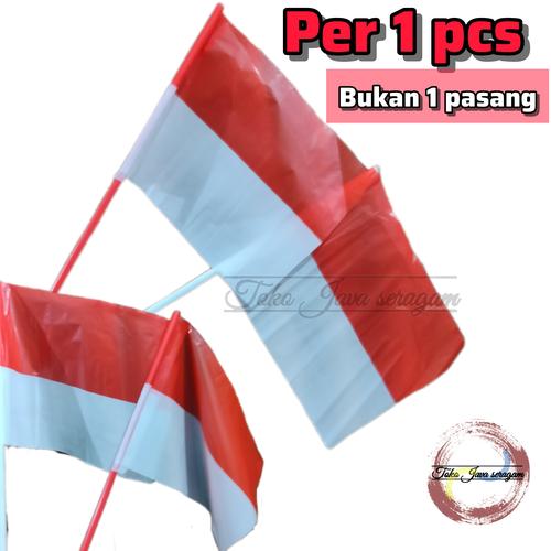 Jual 1pcs Bendera Plastik Stik Merah Putih Pawai Upacara 17 Agustusan ...