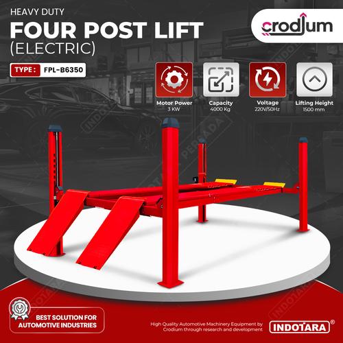 Promo CRODIUM Four Post Lift Mobil 4 Tiang Kapasitas 4 Ton FPL-B6350 ...