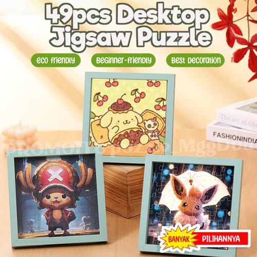Jual 【DESKTOP PUZZLE 49pcs】 - Puzzle+Bingkai Kayu | One Piece | Sanrio ...