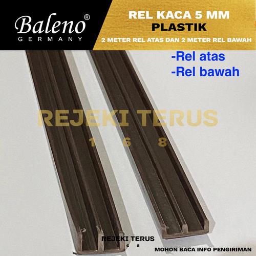 Jual Rel Kaca 5 mm Plastik / Sliding Coklat Pintu Lemari Geser Atas ...