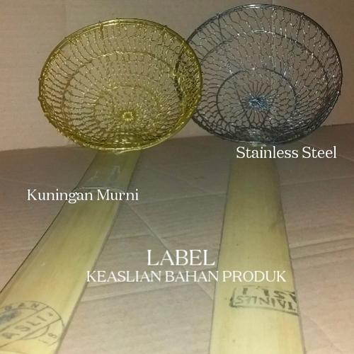 Jual Saringan Mie Stainless, Kuningan/ Penyaring Mie Ayam Baso Pangsit ...