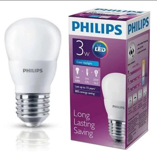 Jual PHILLIPS Lamou LED Bulb 3W / 3 watt E 27 PUTIH / KUNING - PUTIH ...