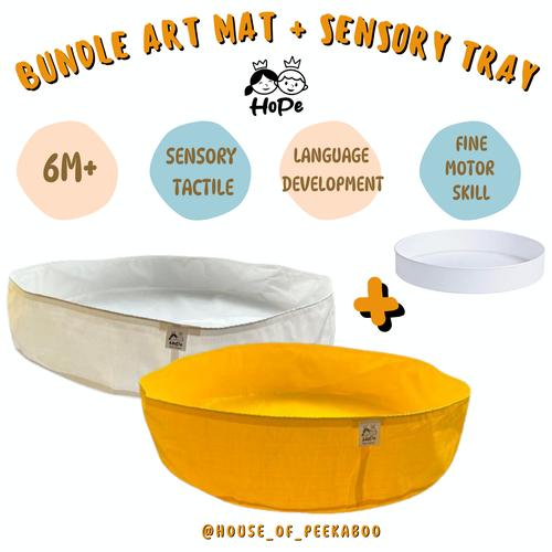 Jual [House of Peekaboo] Bundle Set Art Mat + Sensory Tray Paket ...