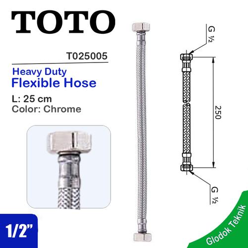 Jual Toto Selang Fleksibel - Heavy duty flexible hose panjang 25 cm ...