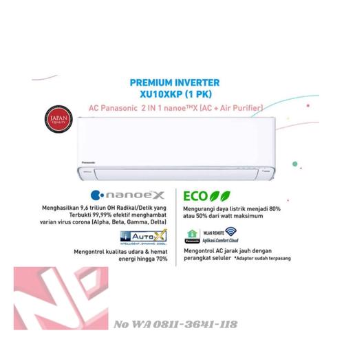 Jual PANASONIC AC SPLIT AIR CONDITIONER INVERTER IONIZER CSXU-XKP SERIES - Kota Malang - indo ...
