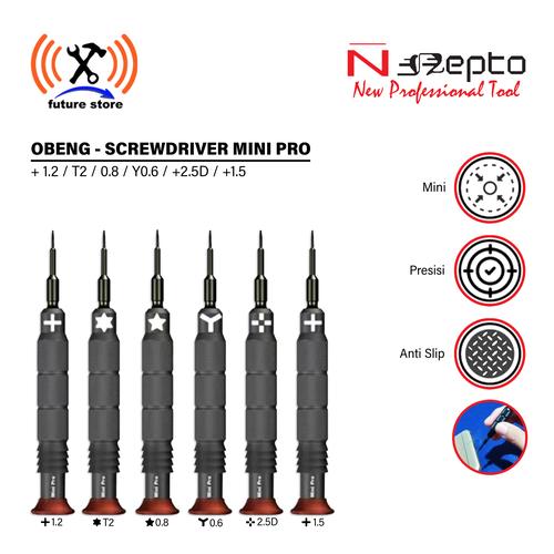 Promo Nepto Mini Pro Obeng Plus Obeng Bintang Obeng Kembang Screwdriver ...