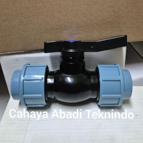 Jual Ball valve compression hdpe 50mm / Stop kran HDPE 1 1/2"inch ...