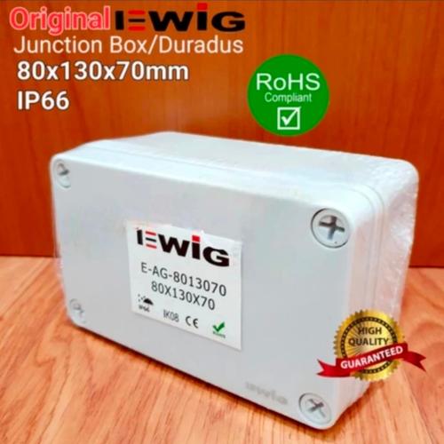 Jual Junction Box AG 80x130x70mm / Box Panel ABS Ewig - Box+Base Plate ...