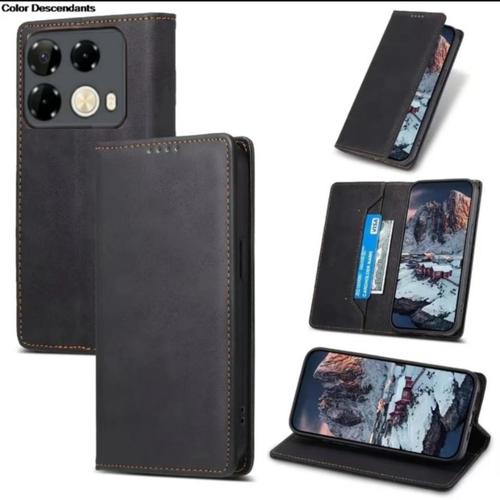 Jual Case Infinix Note 40 4G ( Biasa) Flip Cover Dompet Kulit Leather ...