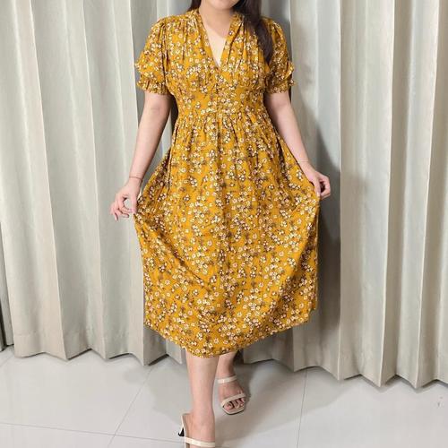 Jual haruka dress/daster kekinian/dress kerah v sexy - maroon - Kota ...