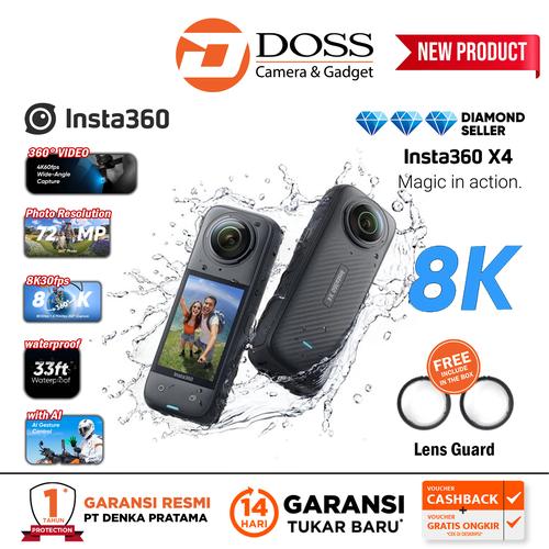 Promo Insta360 X4 Action Camera 8K Insta 360 ONE X4 Action Cam - +Lexar 128GB Cicil 0% 3x ...