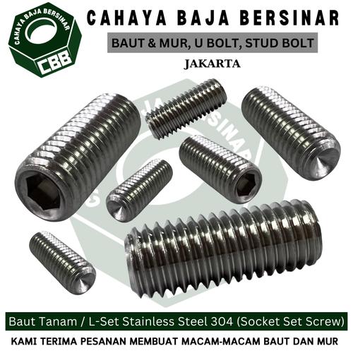 Jual L - Tanam / L - Set / Socket Set Screw Stainless Steel 304 UNC 5/ ...