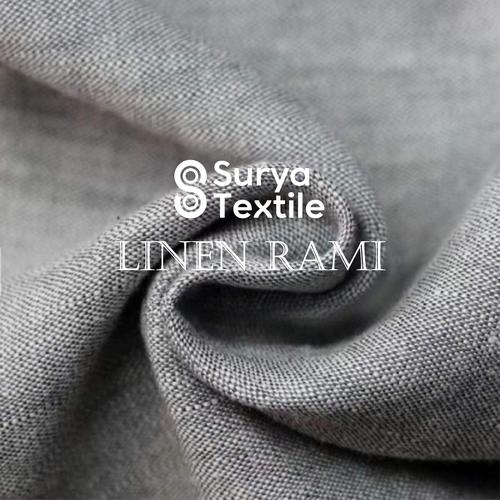 Jual kain Katun Linen Rami Premium ecer / 1 yard - BW Q10, Turkis Q26 ...