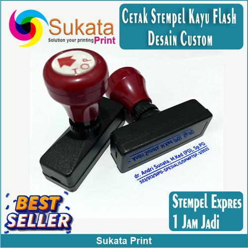 Jual Stempel Flash Cap Otomatis Nama dan SIPD Design dan Bentuk Cap ...