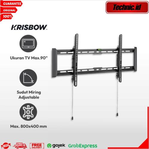 Jual Krisbow Bracket TV Tilt 43 50 60 70 80 90 Inch Braket TV Besar ...