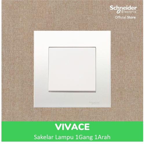 Jual Schneider Electric Vivace Saklar Lampu - 1 Gang 1 Arah - KB31_1_WE ...