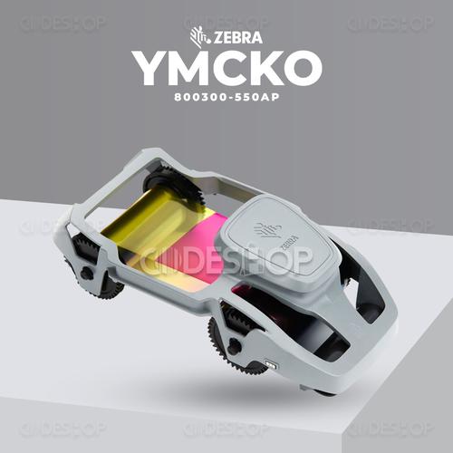 Jual RIbbon Printer ID Card ZEBRA ZC300 Warna YMCKO 800300-550AP Pita ...