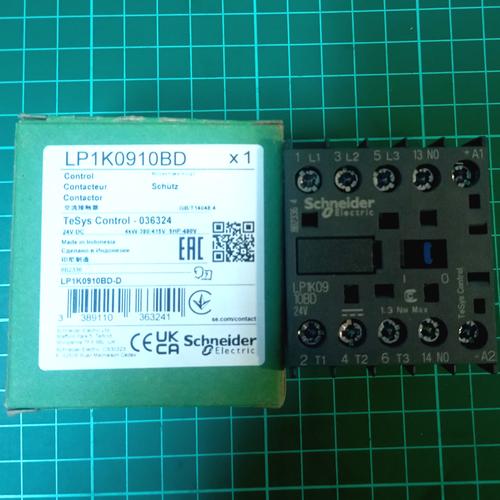 Jual Schneider Contactor LP1K0910BD Coil 24Vdc 4kW 380/415V - Jakarta ...