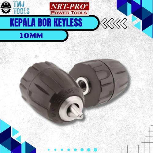 Jual Kepala Bor Baterai Cordless 10MM Keyless Drill Chuck Single Lock ...