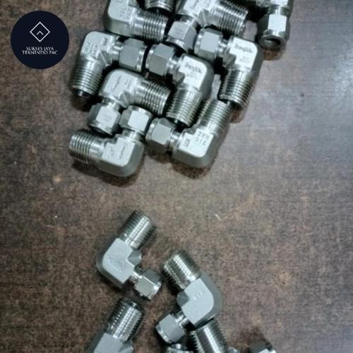 Jual Male Elbow Connector SS316 OD 10mm x 3/8" NPT / STAINLESS STEEL 316 /MALE Elbow CONNECTOR ...