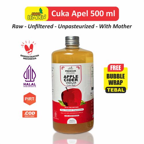 Promo Cuka Apel Organik 500ML Apple Cider Vinegar Premium With The ...