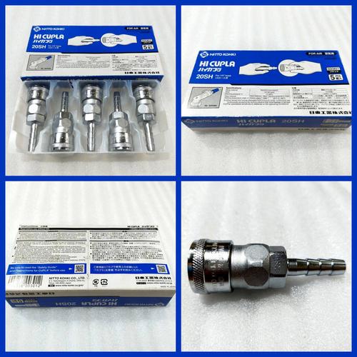 Jual NITTO KOHKI Hi Cupla 20SH Socket for 1/4" Hose Barb — Steel ...