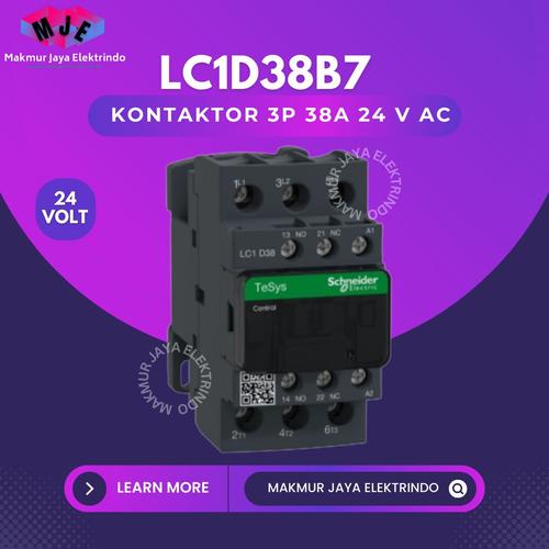 Jual Kontaktor 3 Phase 38 Ampere 3P 38A Coil 24V AC Contactor Schneider ...