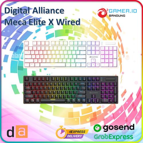 Jual Digital Alliance Meca Elite X Full Size Keyboard Mechanical RGB ...
