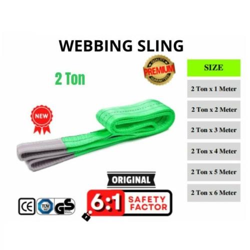 Jual Mollar Tali Pengikat Barang WEBBING Sling 2 Ton 8 Meter - Tali ...