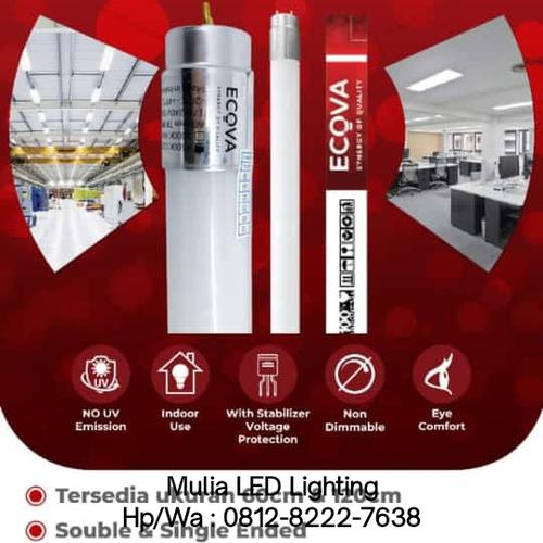 Jual Ecova Lampu TUBE LED T8 9 Watt 60 cm - 3000K - Jakarta Pusat ...