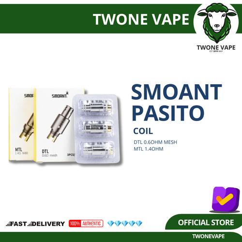 Jual Smoant Pasito Replacement Coil DTL MTL RBA Authentic Original - 0. ...